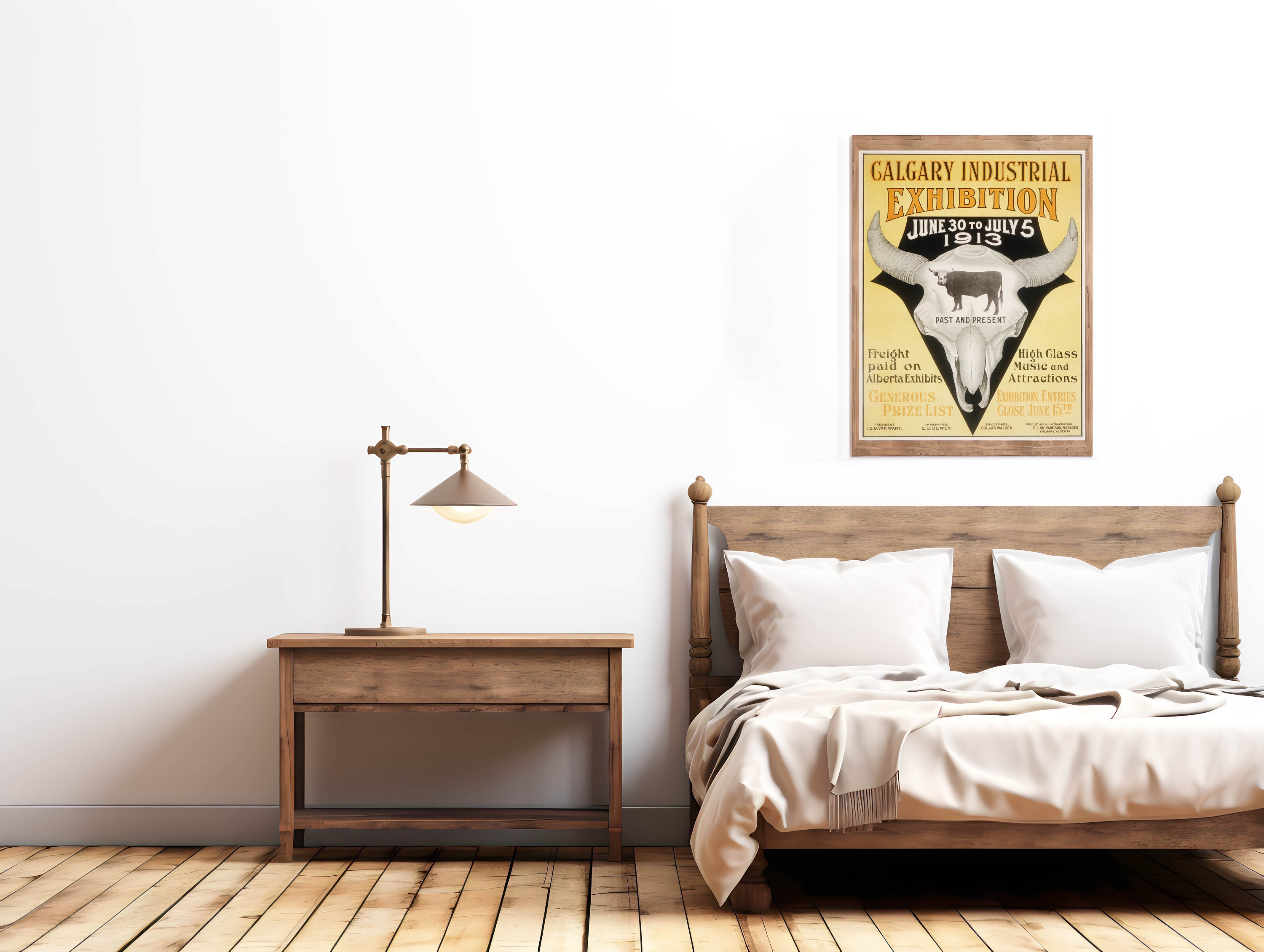 Rodeo Poster Vintage Exhibition Print Stampede Calgary Original 1913 - Etsy