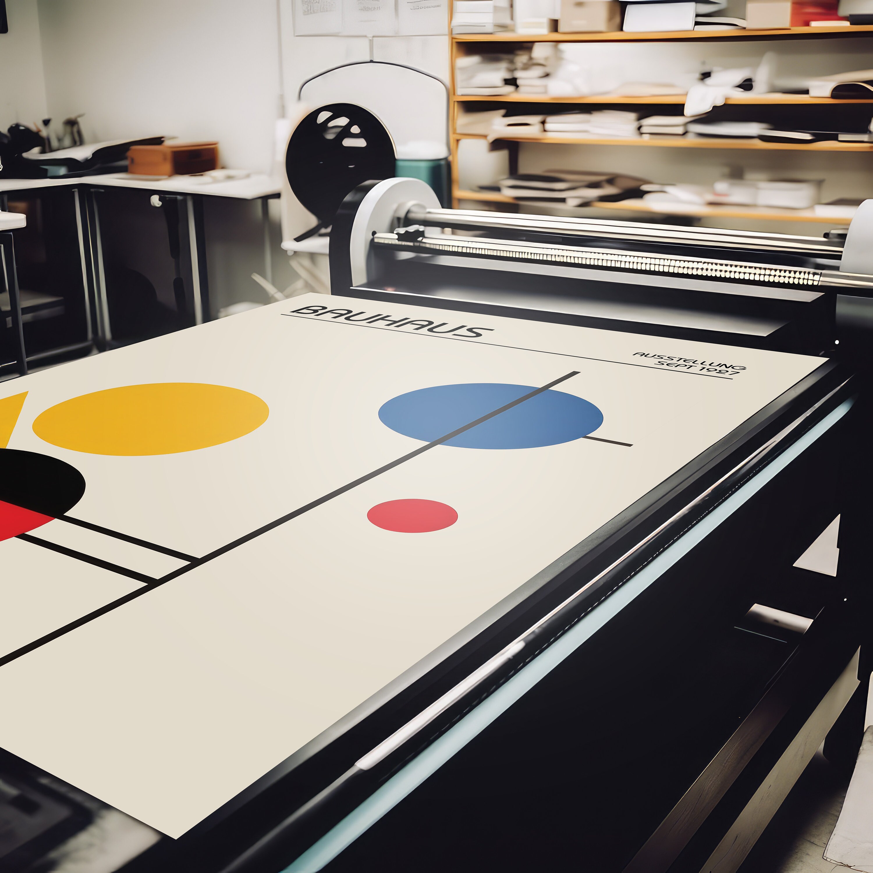 Bauhaus Poster PRINTED on Luxury Paper Mid Century Modern Minimalist ...