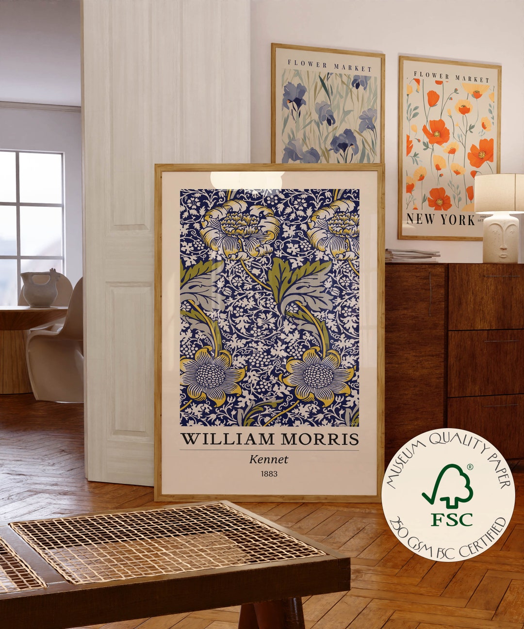 William Morris Poster Flower Print Kennet Botanical Wall Art Original ...
