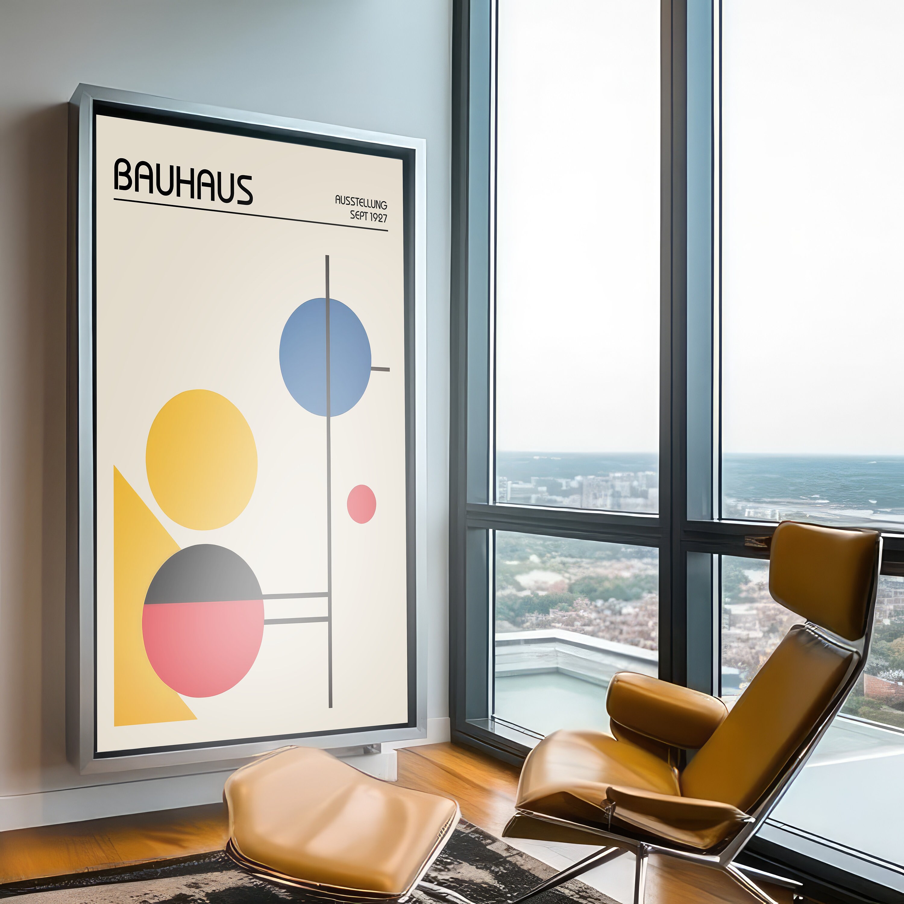 Bauhaus Poster PRINTED on Luxury Paper Mid Century Modern Minimalist ...