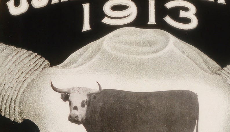 Rodeo Poster Vintage Exhibition Print Stampede Calgary Original 1913 - Etsy