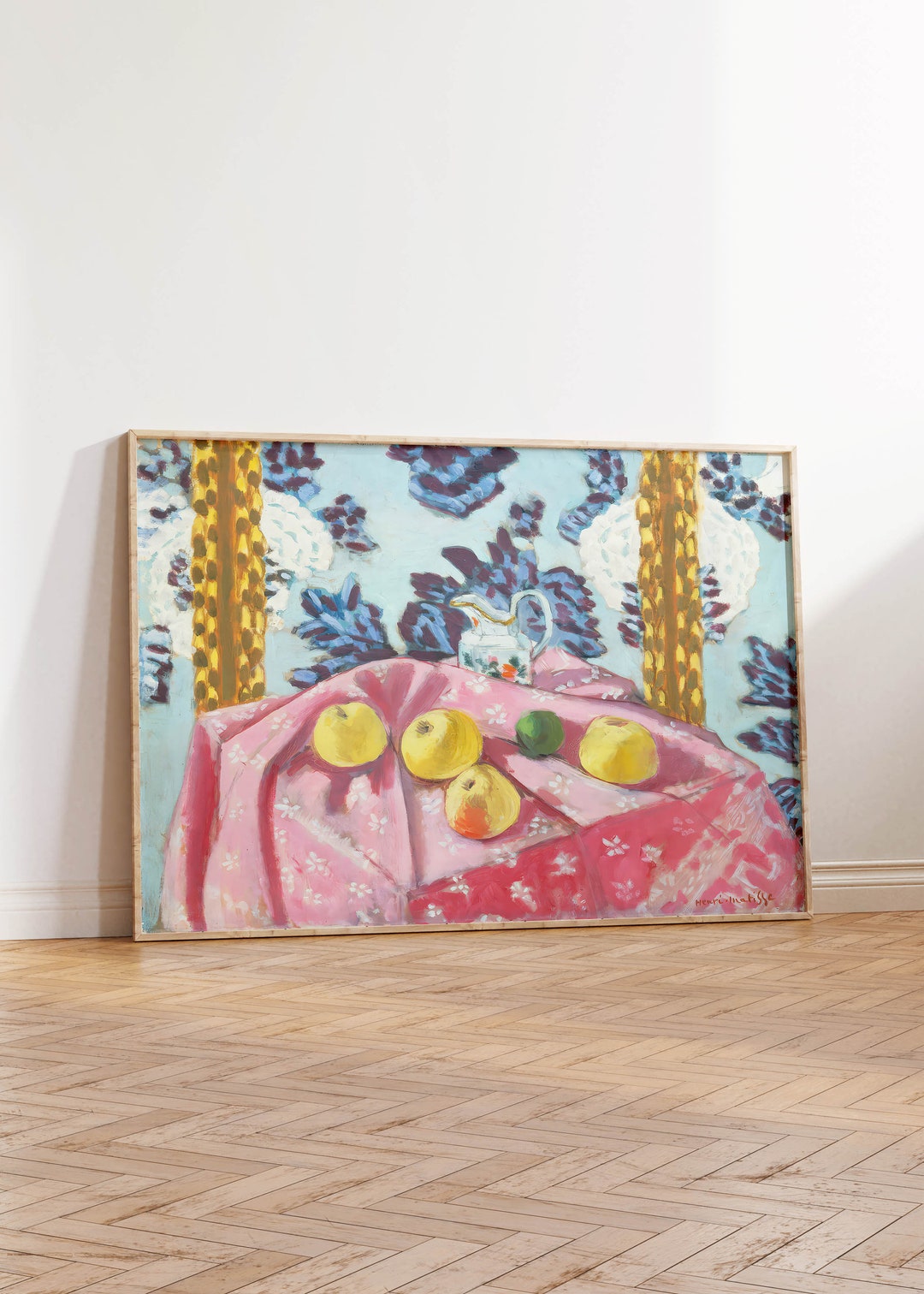Henri Matisse Apples on a Pink Table Cloth Kitchen Print Original ...