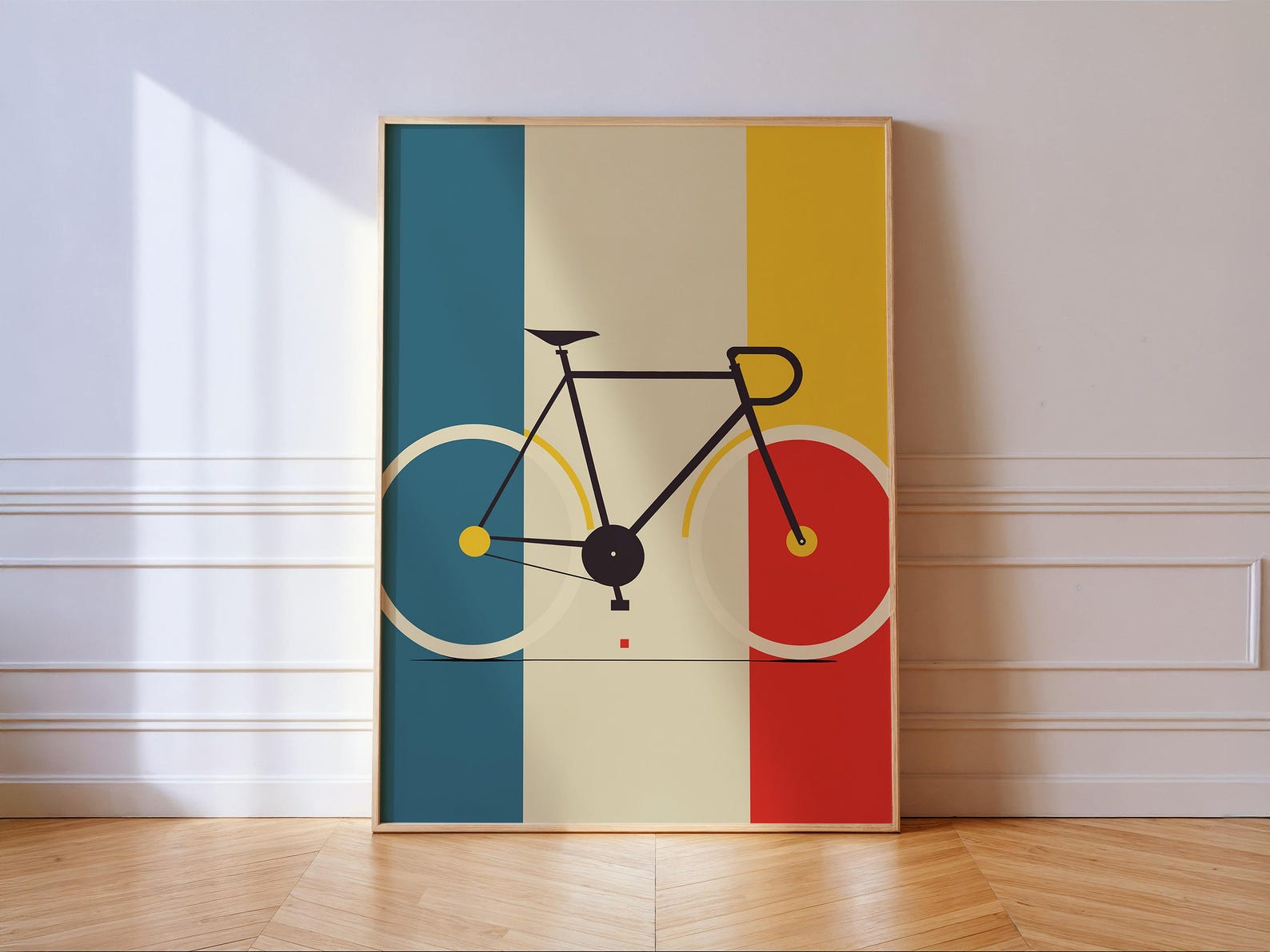 Bauhaus Bike Print: Mid Century Modern Art for Cyclist - Etsy