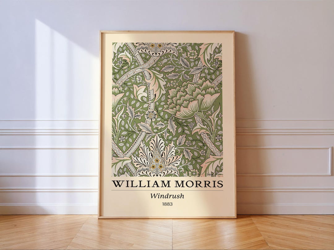 William Morris Windrush Print: Botanical Flower Art on Luxury Paper - Etsy