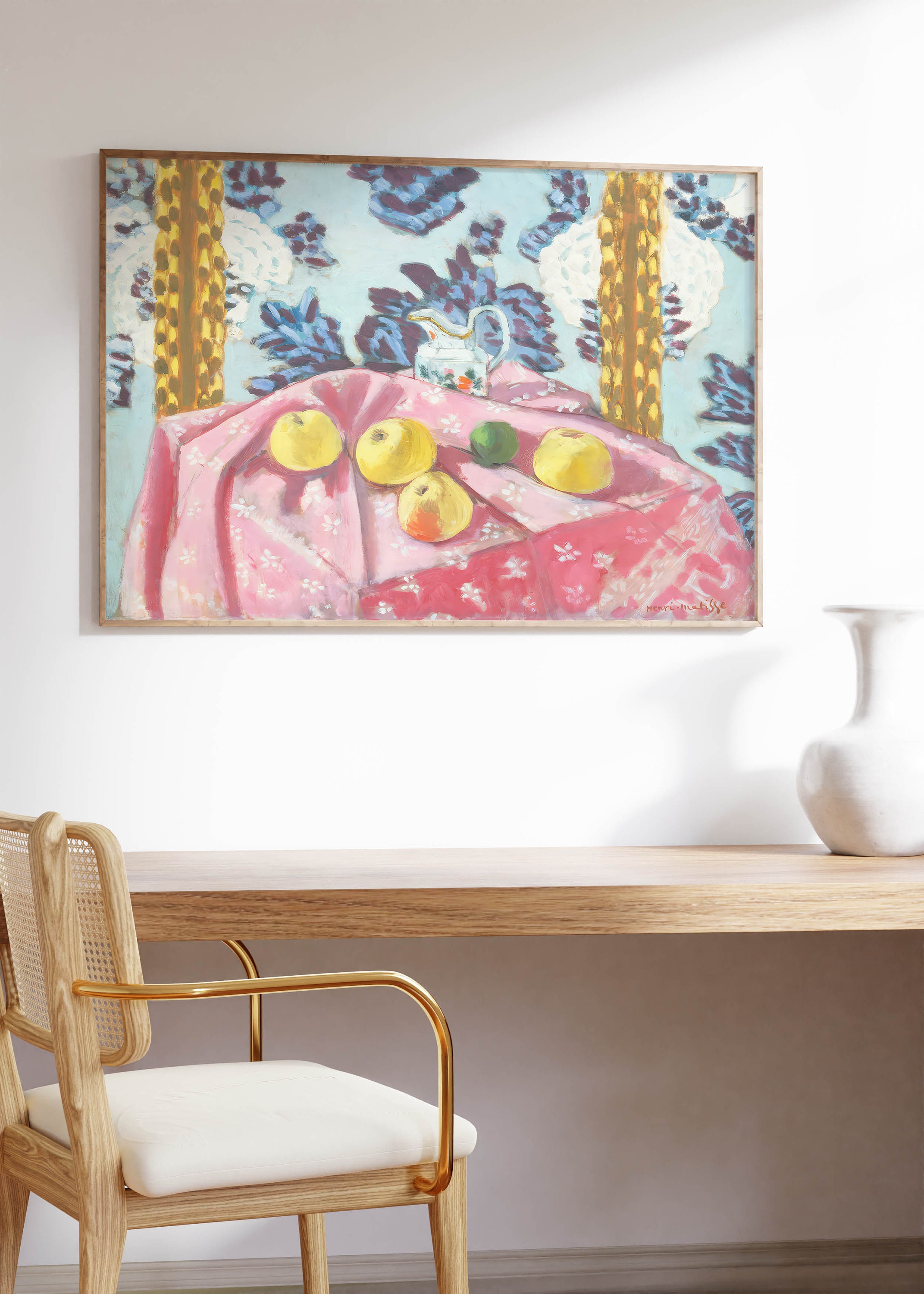 Henri Matisse Apples on a Pink Table Cloth Kitchen Print Original ...