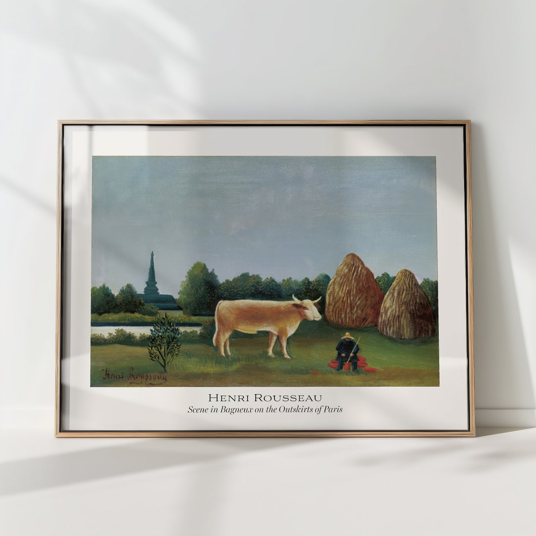 Henri Rousseau French Farm Art Print: Scene in Bagneux - Etsy