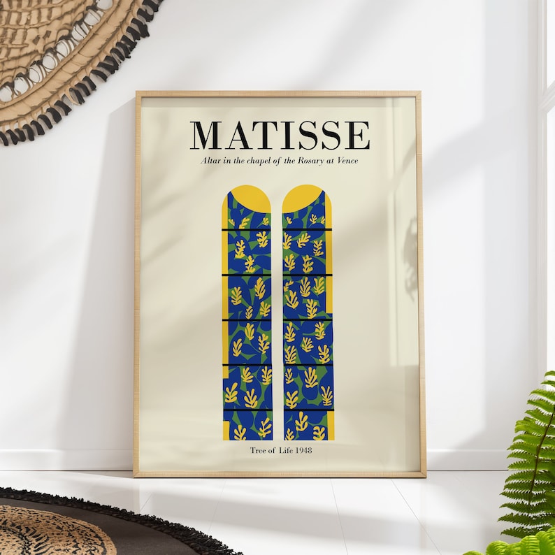 Matisse Tree of Life Poster: Mid Century Modern Exhibition Art - Etsy