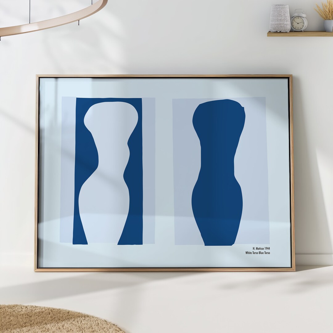 Matisse Poster White Torso Blue Torso 1943 Exhibition PRINTED on ...