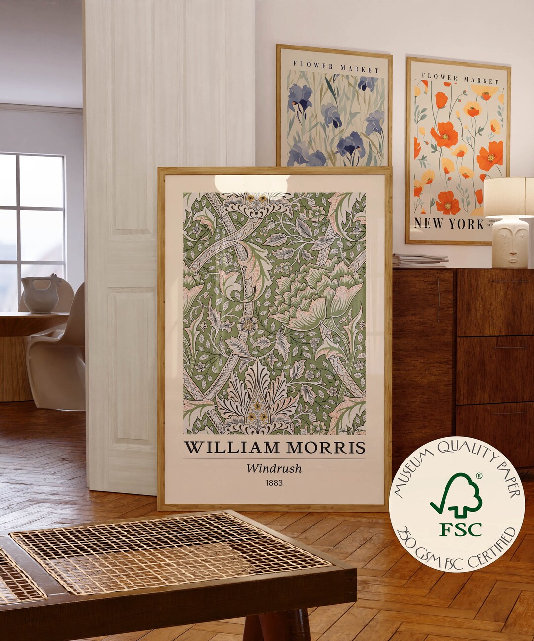 Windrush William Morris Poster Flower Print Botanical Wall Art Original ...