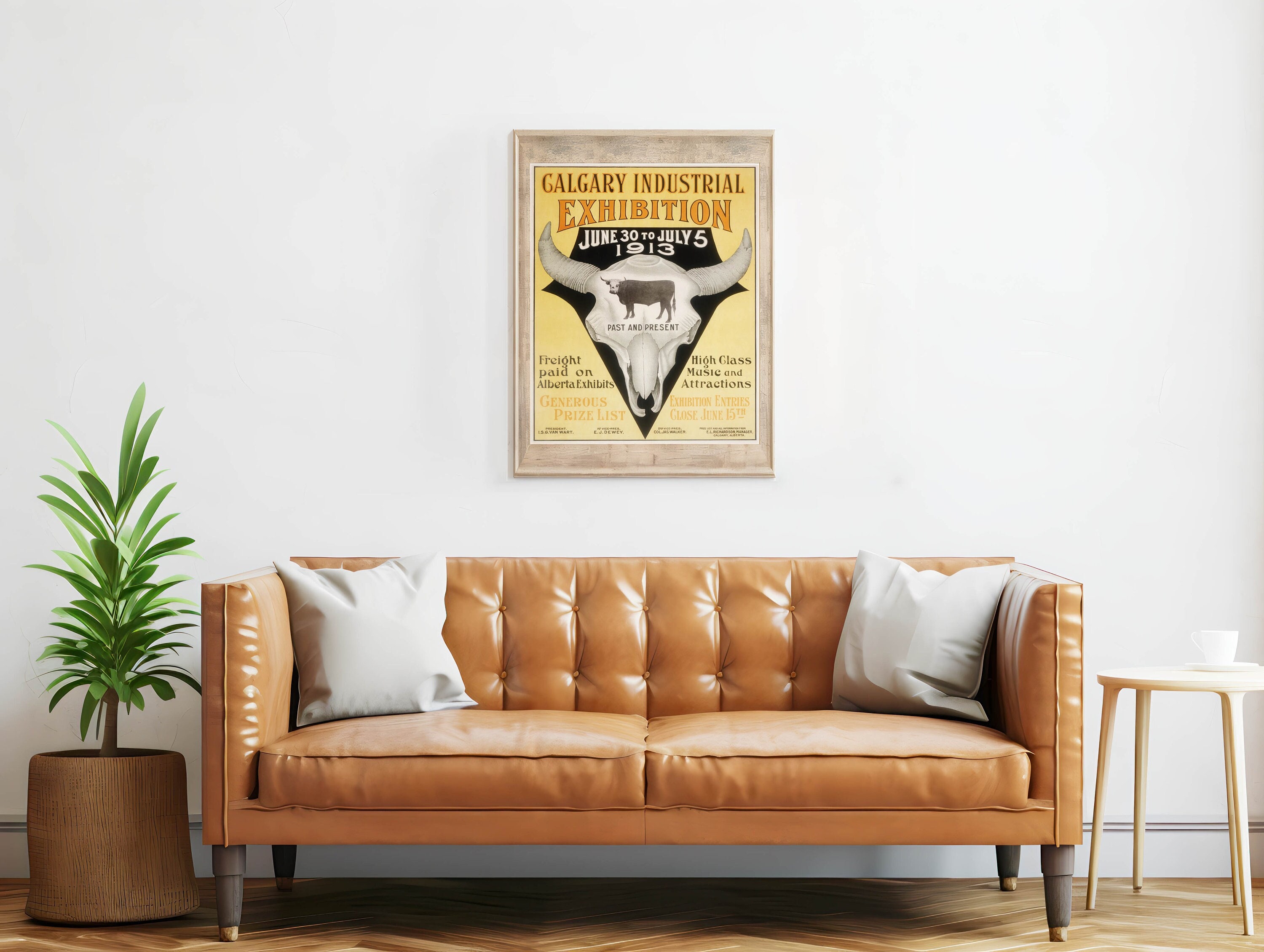 Rodeo Poster Vintage Exhibition Print Stampede Calgary Original 1913 - Etsy