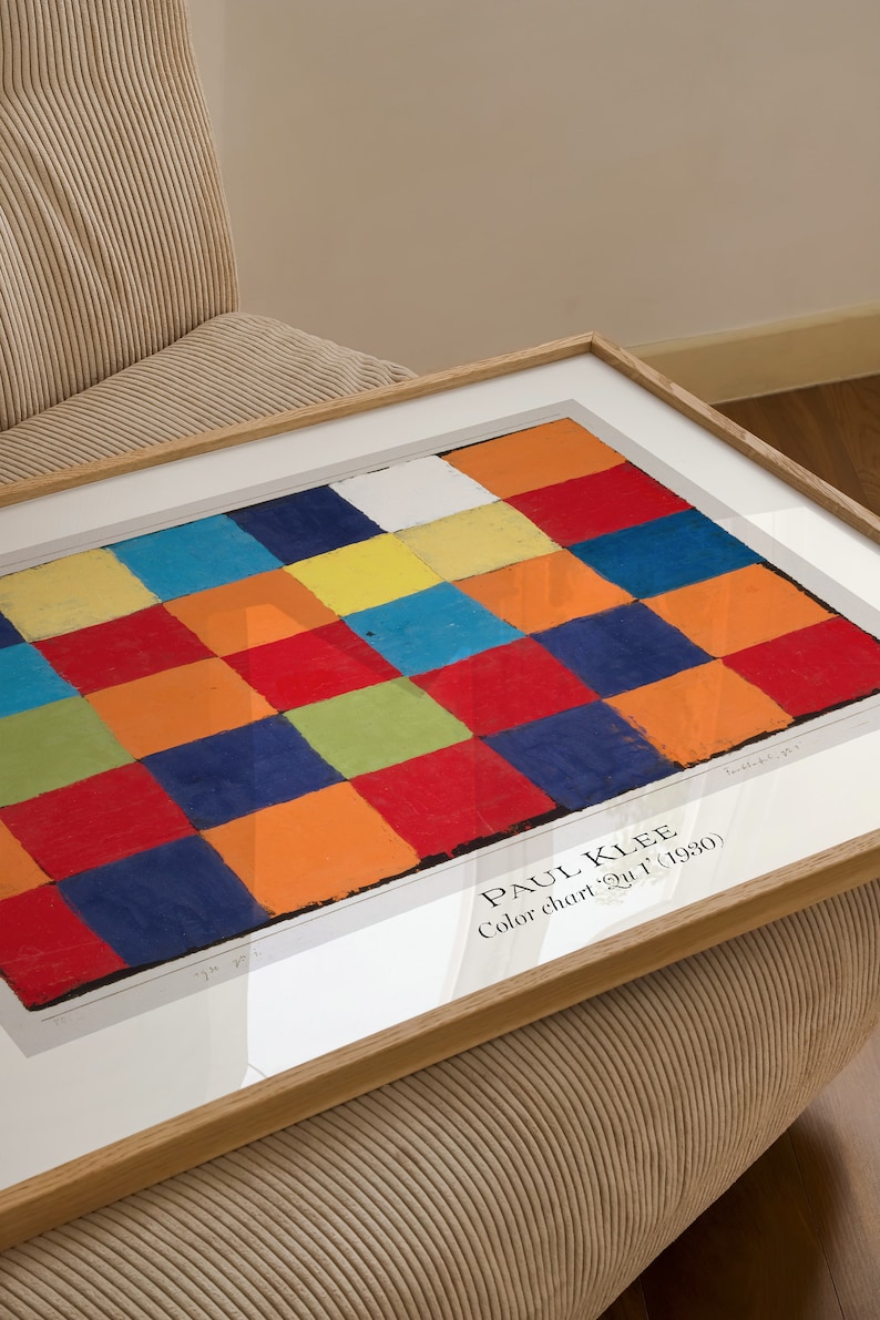Paul Klee Art Print Bauhaus Poster Color Chart Original 1930 PRINTED on ...