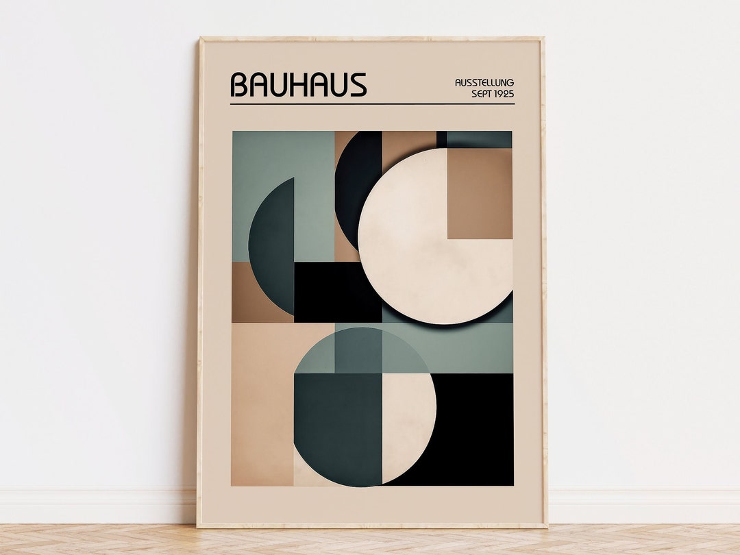 Bauhaus Poster Mid Century Modern druckbare minimalistische abstrakte ...