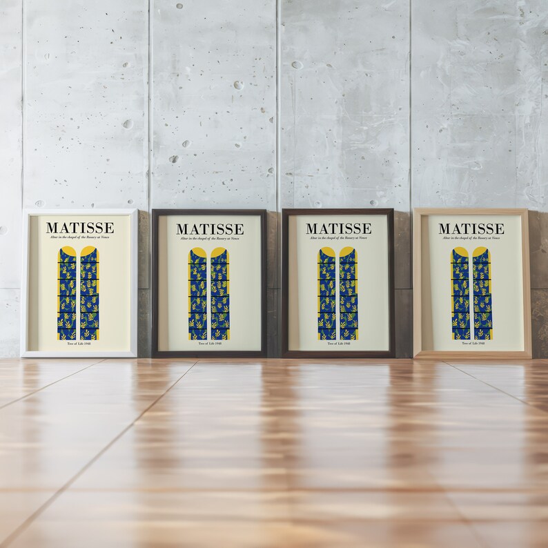 Matisse Tree of Life Poster: Mid Century Modern Exhibition Art - Etsy
