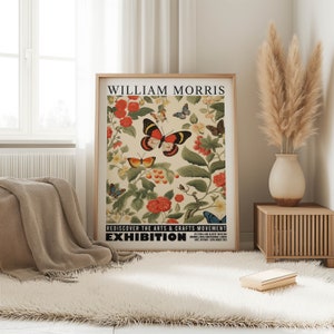 William Morris Animal Prints Set of 3 Exhibition Posters Flower Wall ...