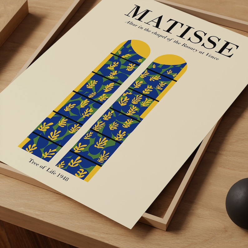 Matisse Tree of Life Poster: Mid Century Modern Exhibition Art - Etsy