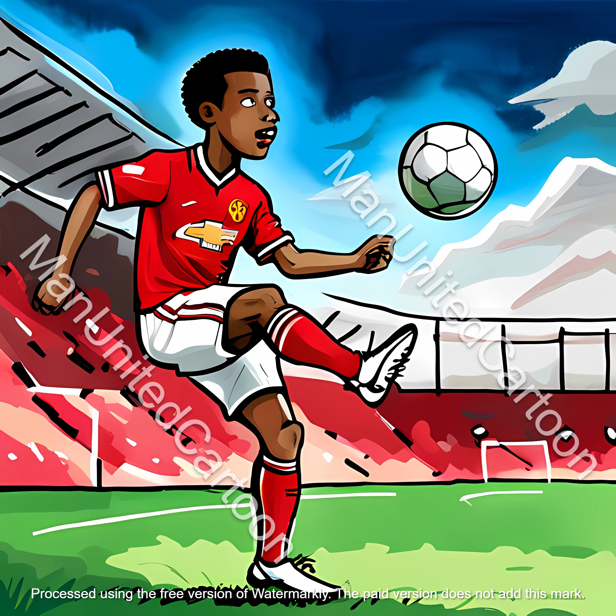 4 Manchester United Cartoon Prints - Etsy