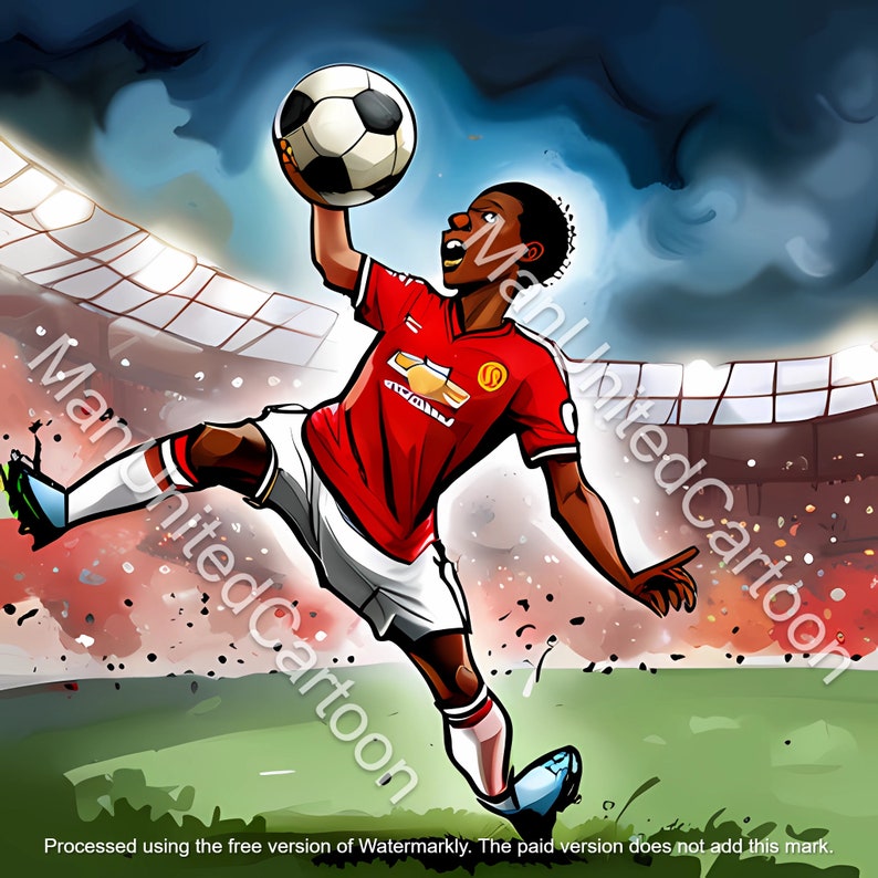 4 Manchester United Cartoon Prints - Etsy