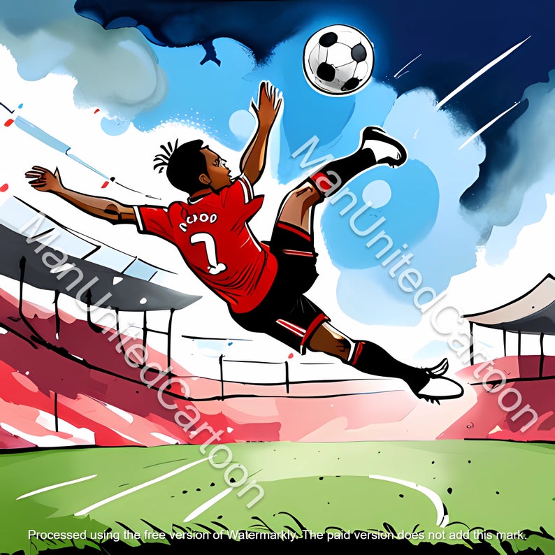 4 Manchester United Cartoon Prints - Etsy