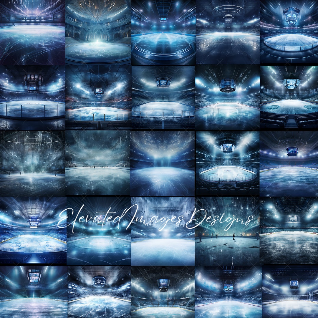 Ice Skating Rink Digital Background, Backdrop, for Photographers, Ice ...