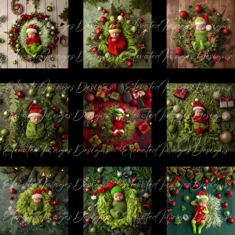 Grinch Backdrop - Etsy