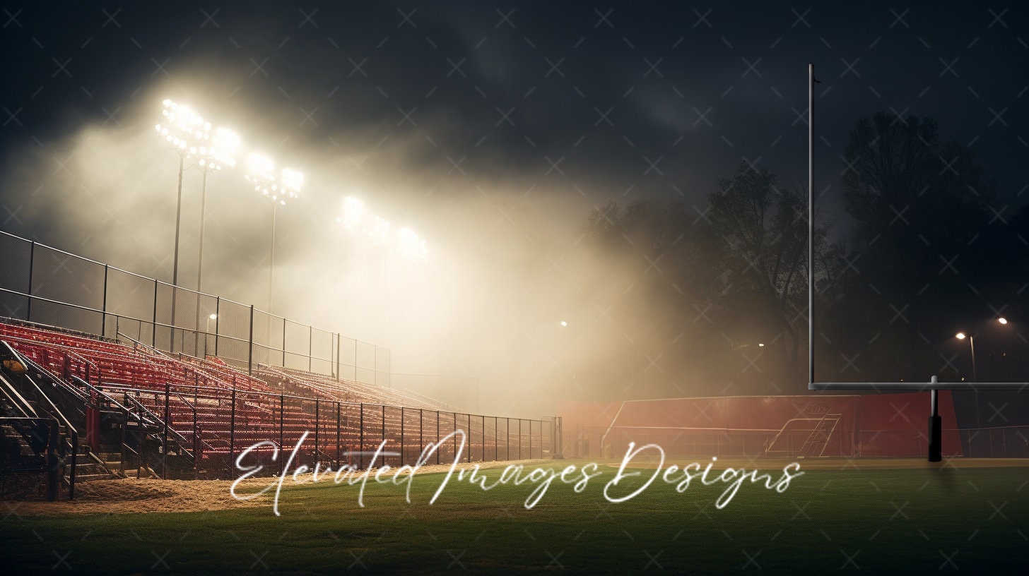 Friday Night Lights Digital Background, Digital Backdrop, Compositing ...