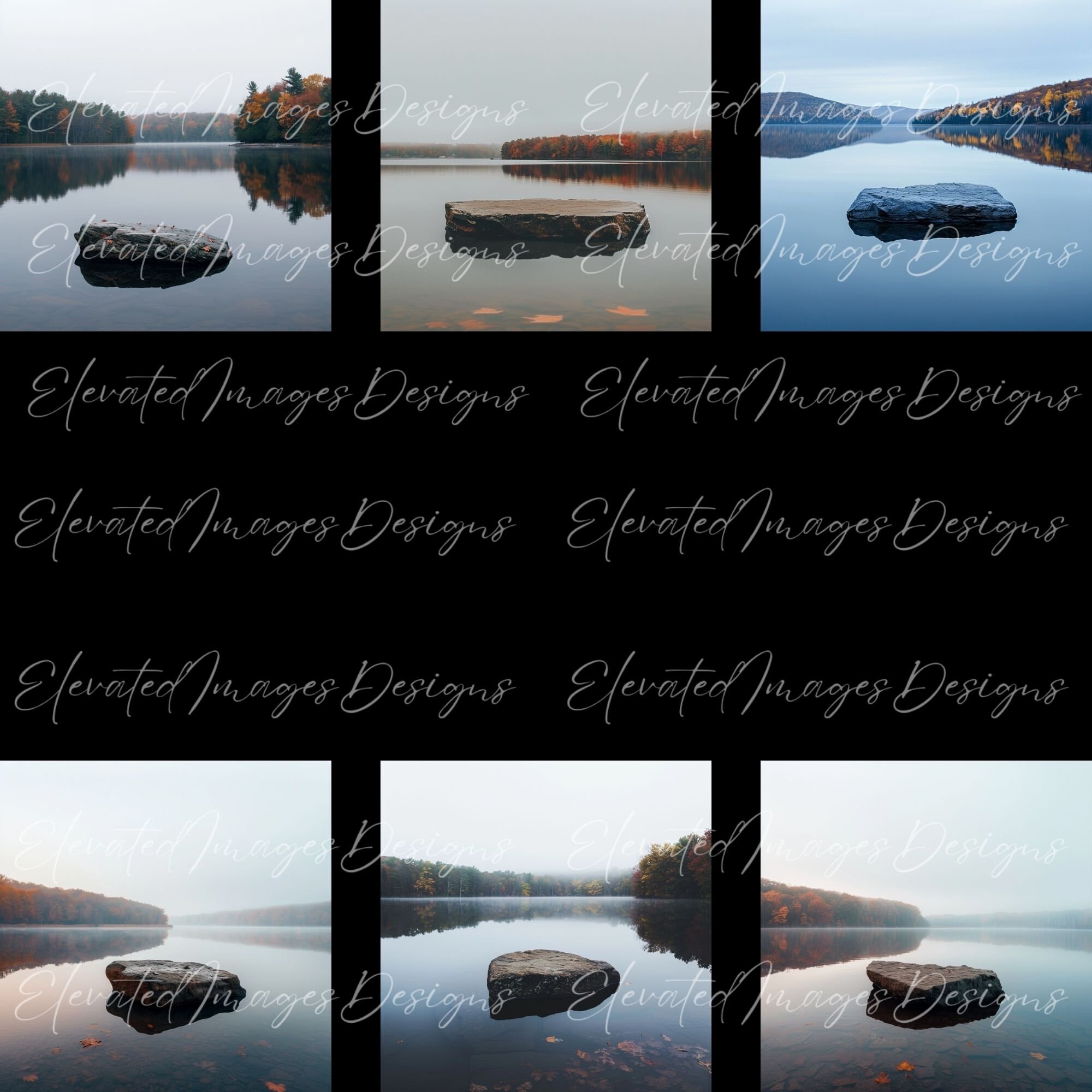 6 Rock on the Lake Digital Backgrounds, Senior Digital Backgrounds ...