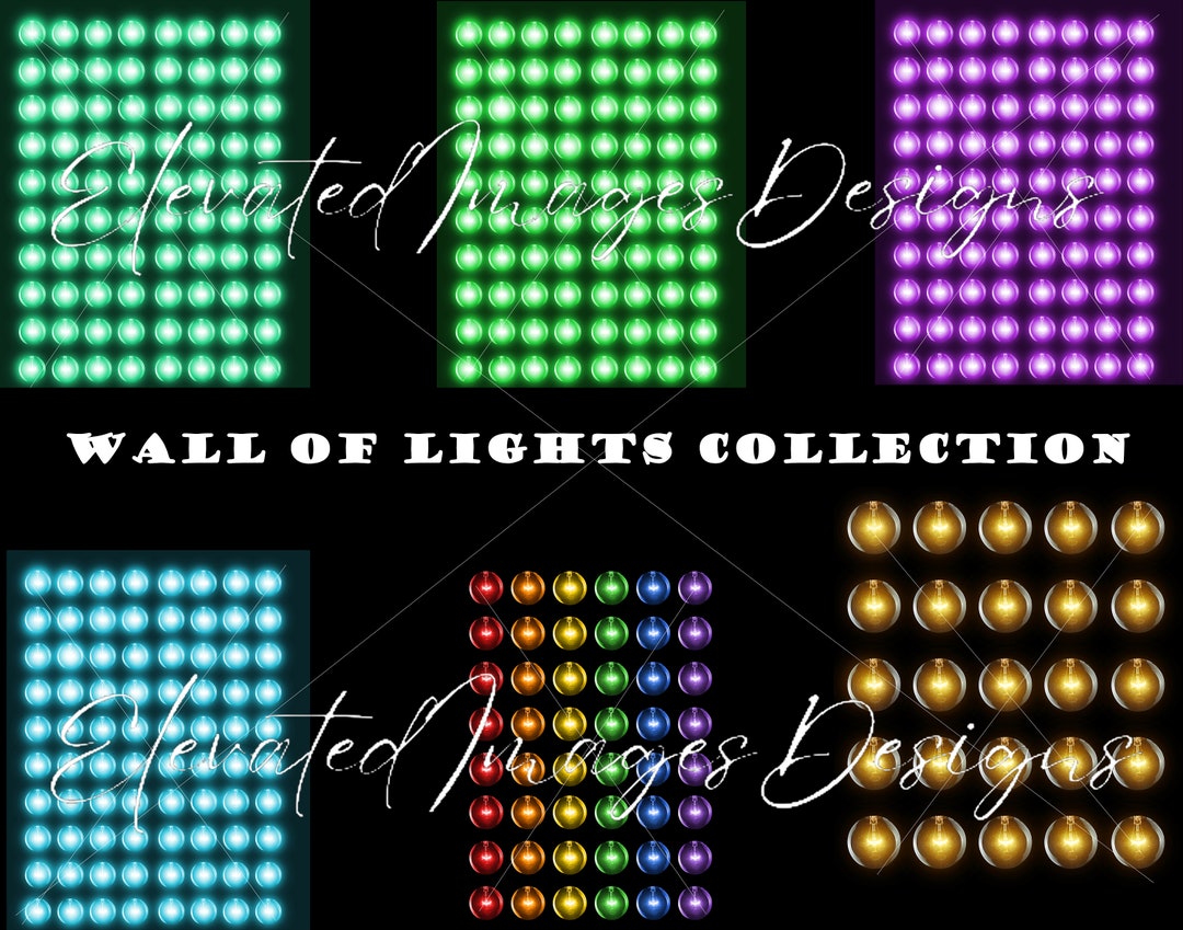 Wall of Lights, Sports Lighting Template, Sports Poster, Sports Digital ...