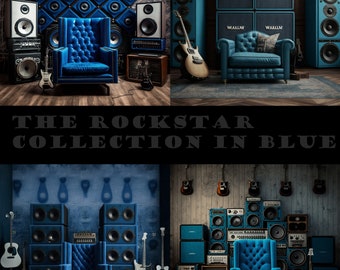 Blue Rockstar Background