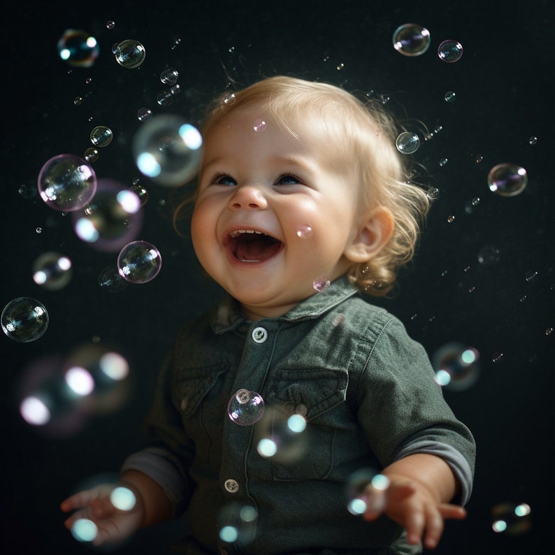 Bubbles Photoshop Overlay Photoshop Composite Portrait - Etsy