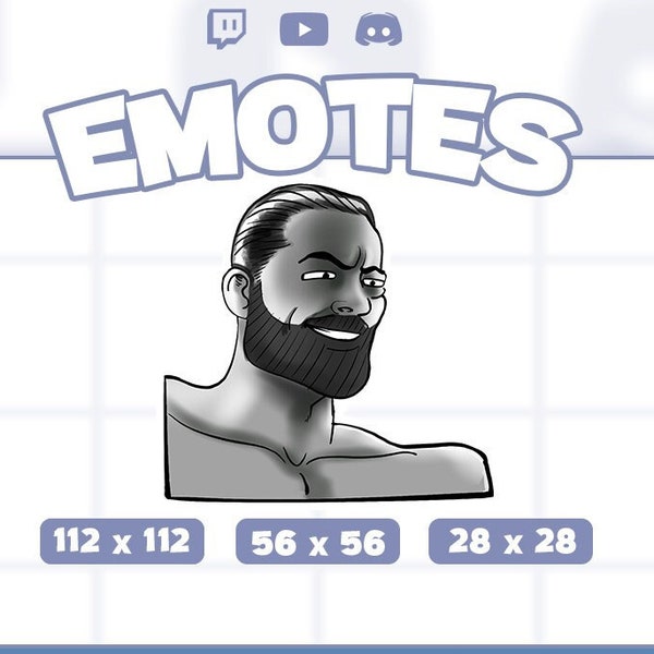 Giga Chad Emotes - Etsy Ireland