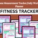 Fitness Tracker, Digital Workout Planner, Daily Exercise Tracker ...