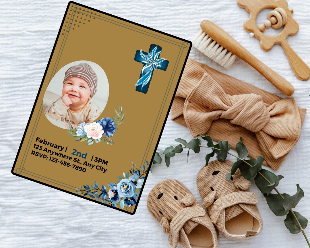 Personalized Baby Shower Invitation, Floral Baby Shower Invite, Pretty ...