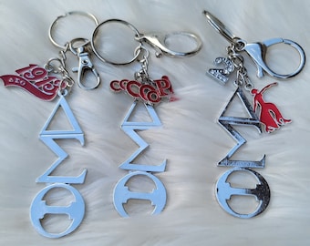 Delta Key Ring - Delta Sigma Theta Key Ring - Sorority Key Ring - DST ...