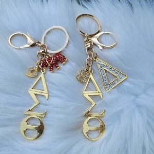 Delta Key Ring - Delta Sigma Theta Key Ring - Sorority Key Ring - DST ...