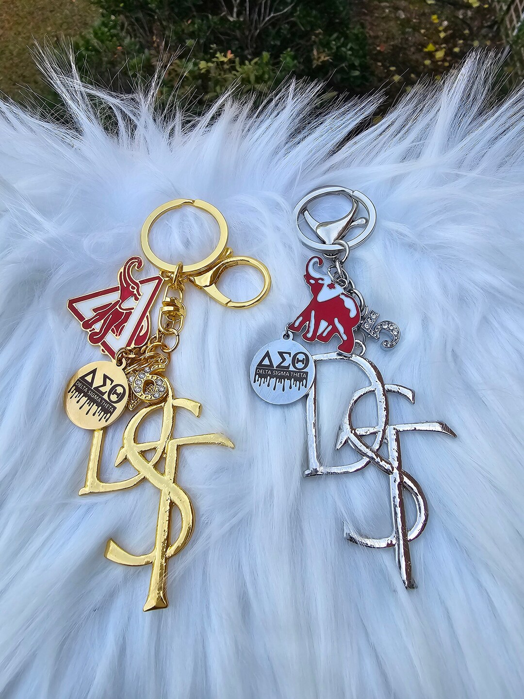 Delta Key Ring Delta Sigma Theta Key Ring Sorority Key Ring DST Key ...