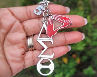 Delta Key Ring - Delta Sigma Theta Key Ring - Sorority Key Ring - DST ...