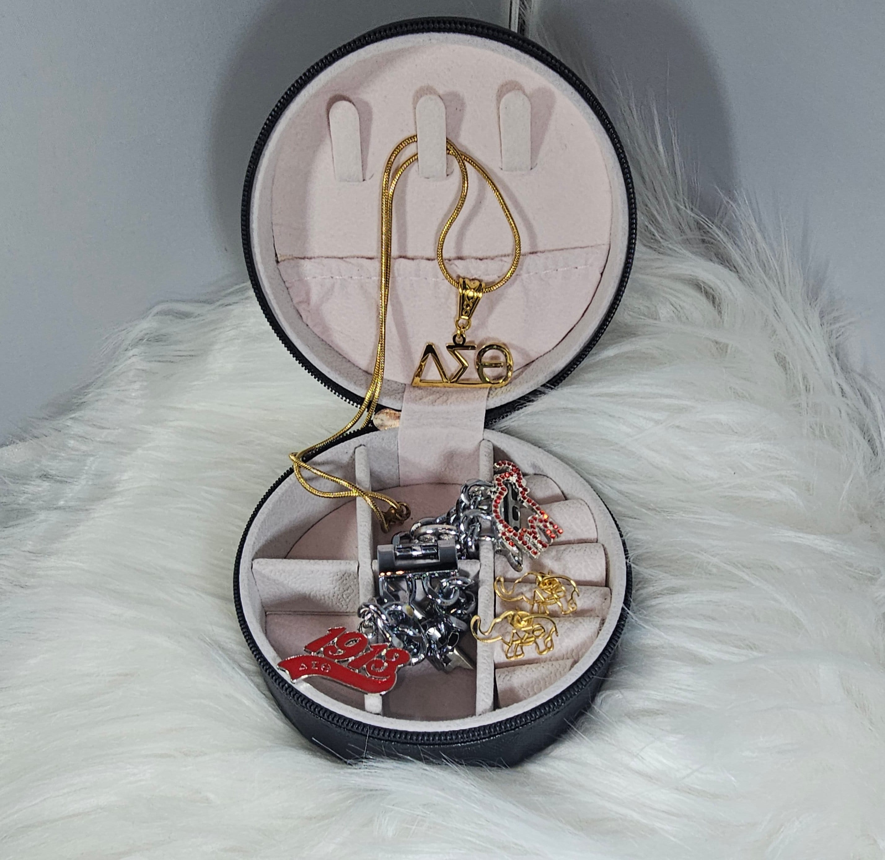Delta Sigma Theta Small Jewelry Box Travel - Delta Sorority Box - DST ...