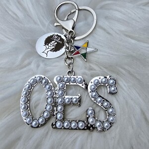 OES Key Ring - Order of Eastern Star - Sorority Key Ring - Etsy