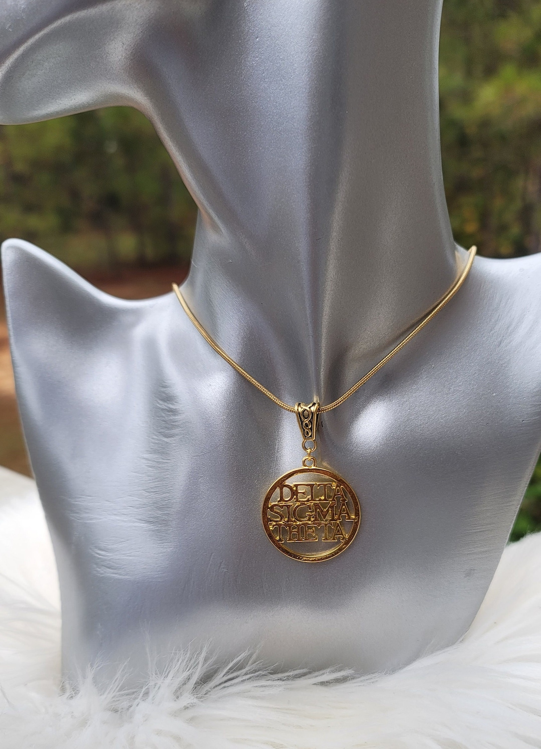 Delta Sigma Theta Necklace- Sorority Necklace - Delta Jewelry - Delta ...