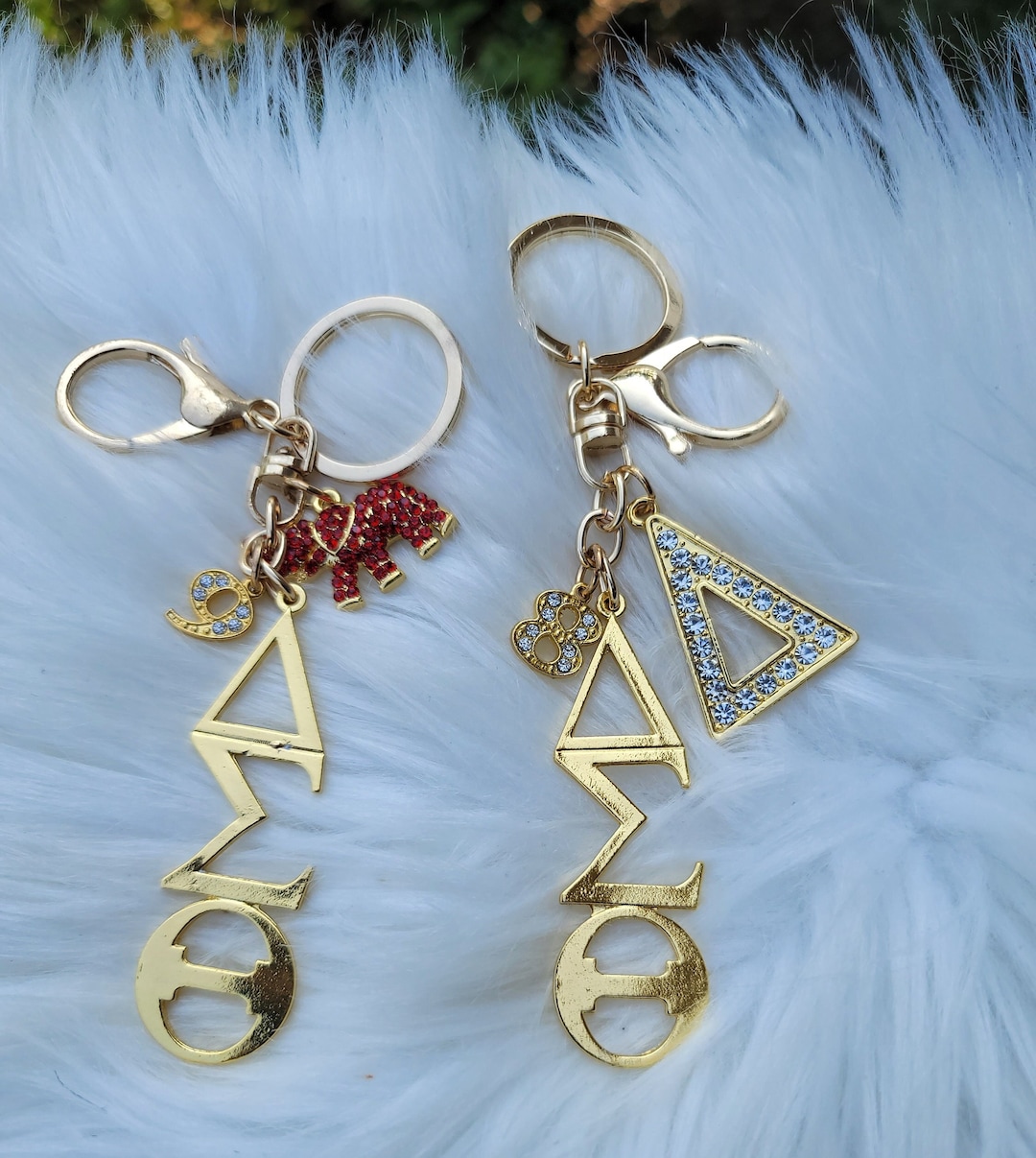 Delta Key Ring - Delta Sigma Theta Key Ring - Sorority Key Ring - DST ...
