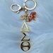 Delta Key Ring - Delta Sigma Theta Key Ring - Sorority Key Ring - DST ...