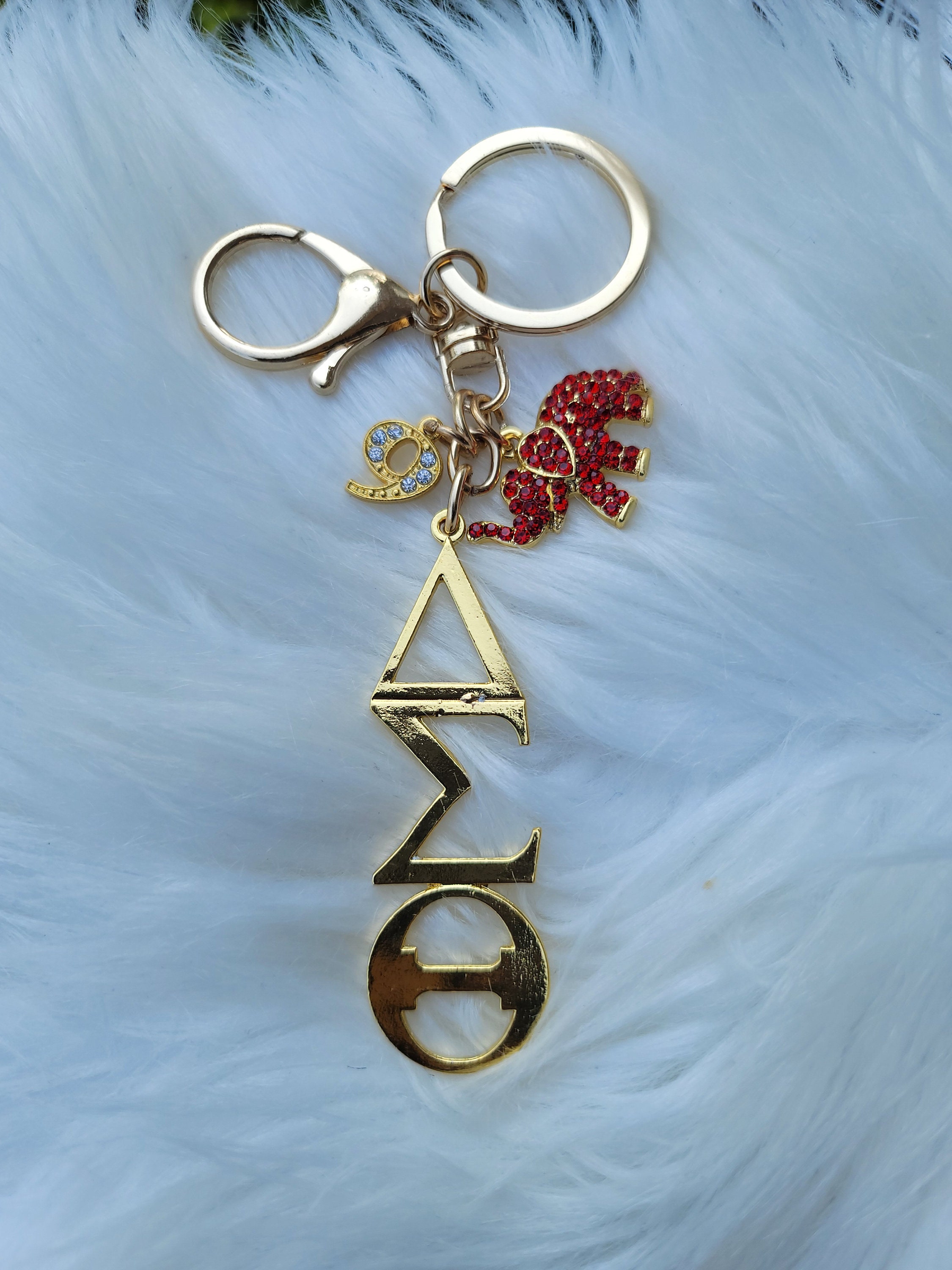 Delta Key Ring - Delta Sigma Theta Key Ring - Sorority Key Ring - DST ...