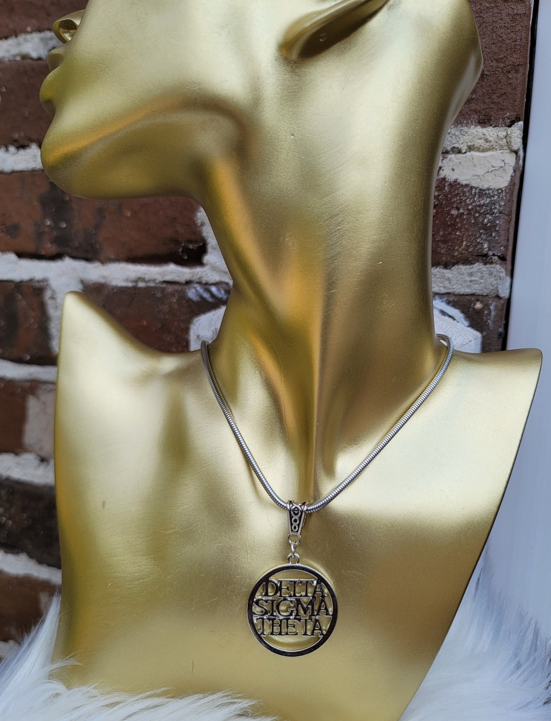 Delta Sigma Theta Necklace- Sorority Necklace - Delta Jewelry - Delta ...