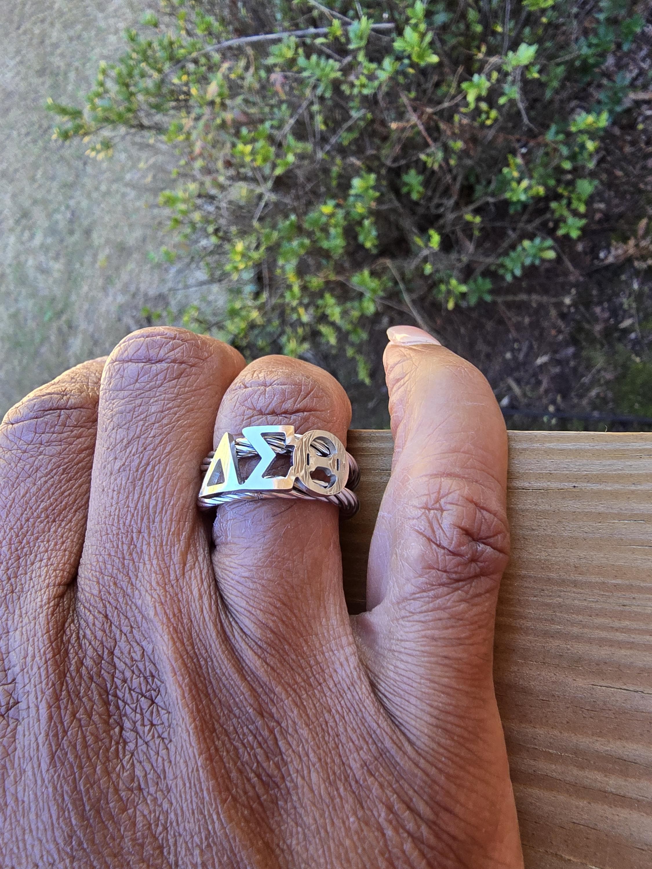 Delta Sigma Theta Ring - DST Ring - Delta Ring - Sorority Jewelry ...