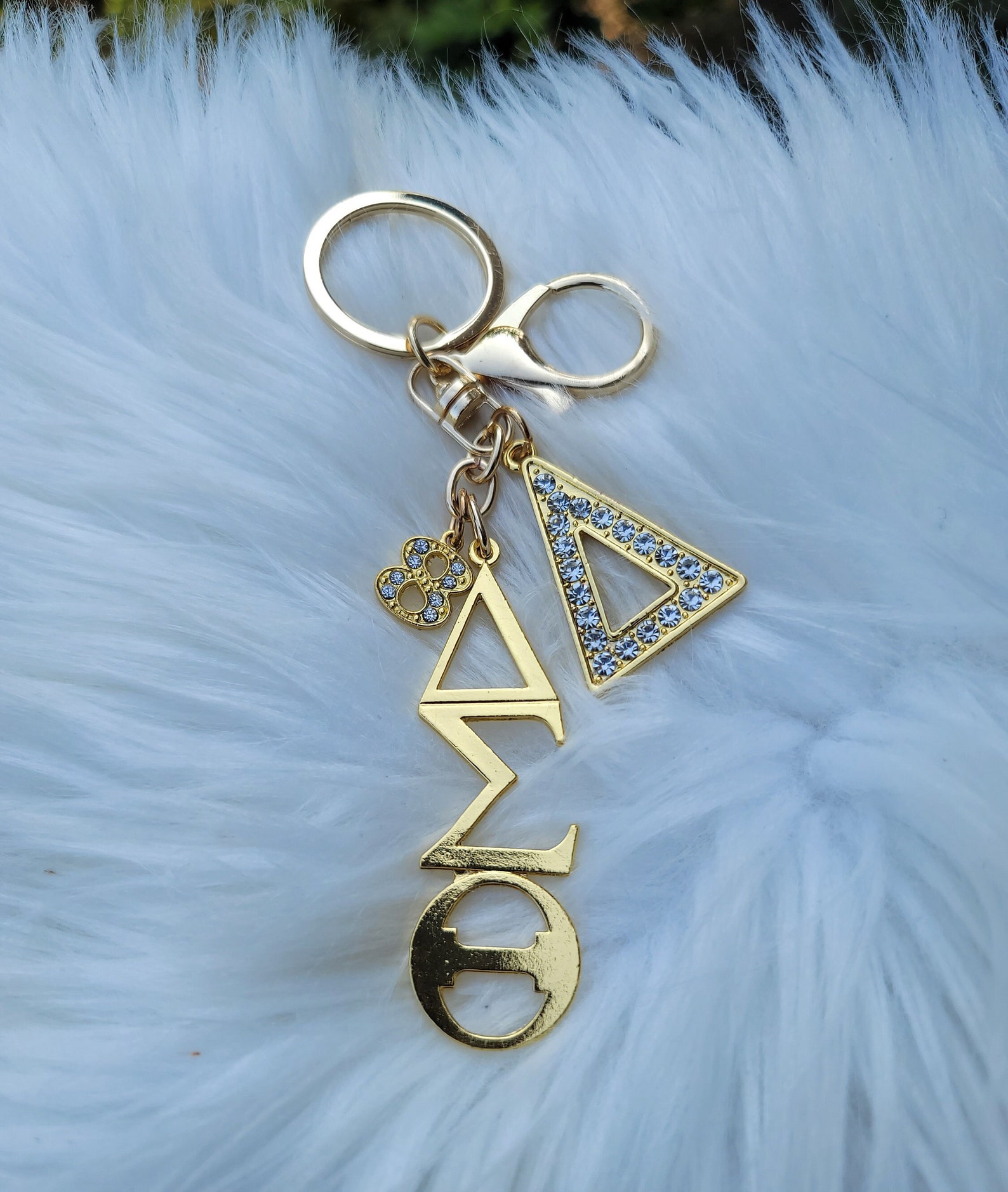 Delta Key Ring - Delta Sigma Theta Key Ring - Sorority Key Ring - DST ...