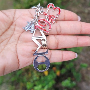 Delta Key Ring - Delta Sigma Theta Key Ring - Sorority Key Ring - DST ...