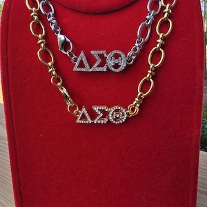 Delta Sigma Theta Chunky Link Sorority Necklace - Etsy