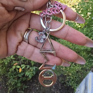 Delta Key Ring - Delta Sigma Theta Key Ring - Sorority Key Ring - DST ...