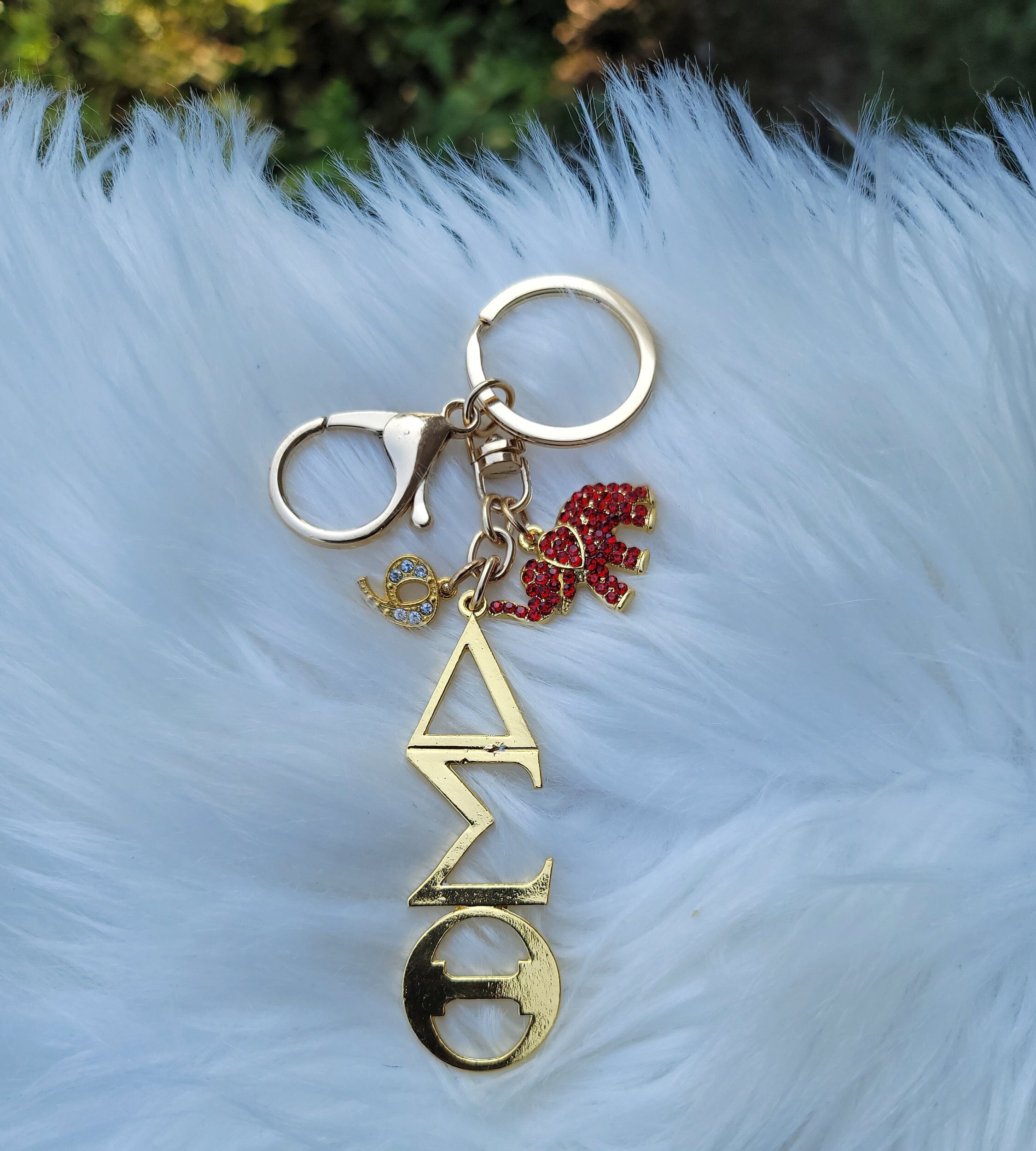 Delta Key Ring - Delta Sigma Theta Key Ring - Sorority Key Ring - DST ...