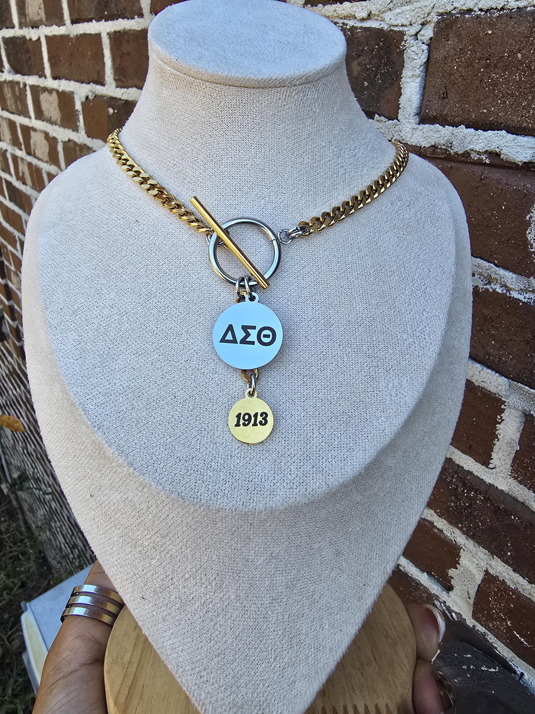 Delta Sigma Theta Premium Sorority Necklaces - DST Greek Letter ...